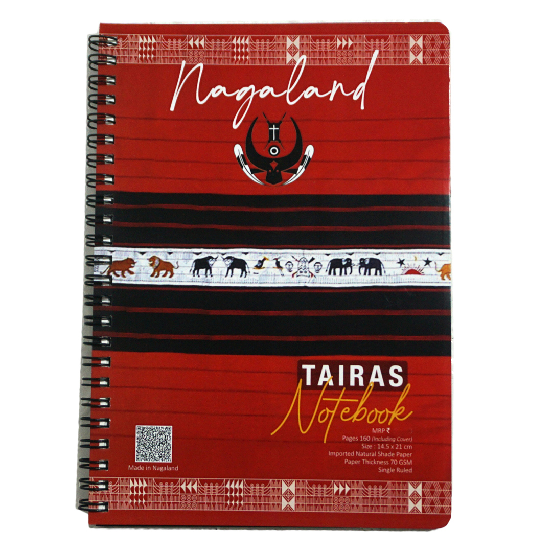 Tairas Nagaland Shawl Cover Notebook - Made In Nagaland