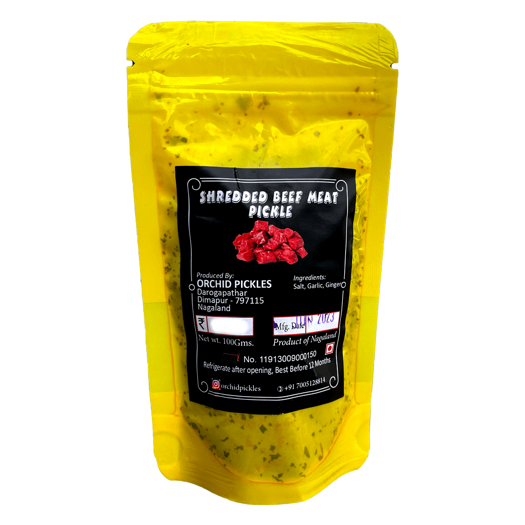 Orchid Shredded Beef Meat Pickle - Made In Nagaland