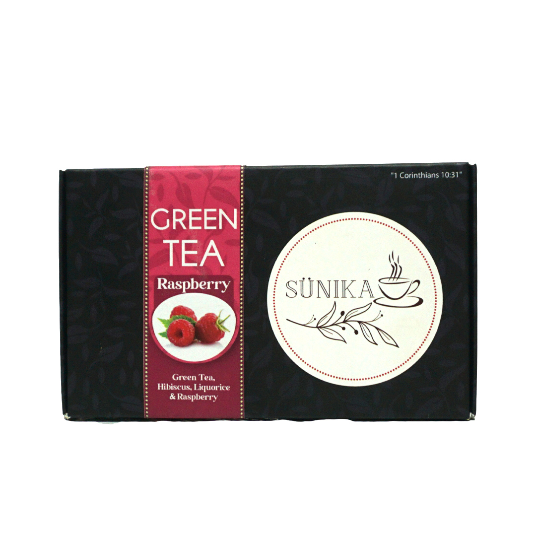 Sunika Green Tea Raspberry - Made In Nagaland