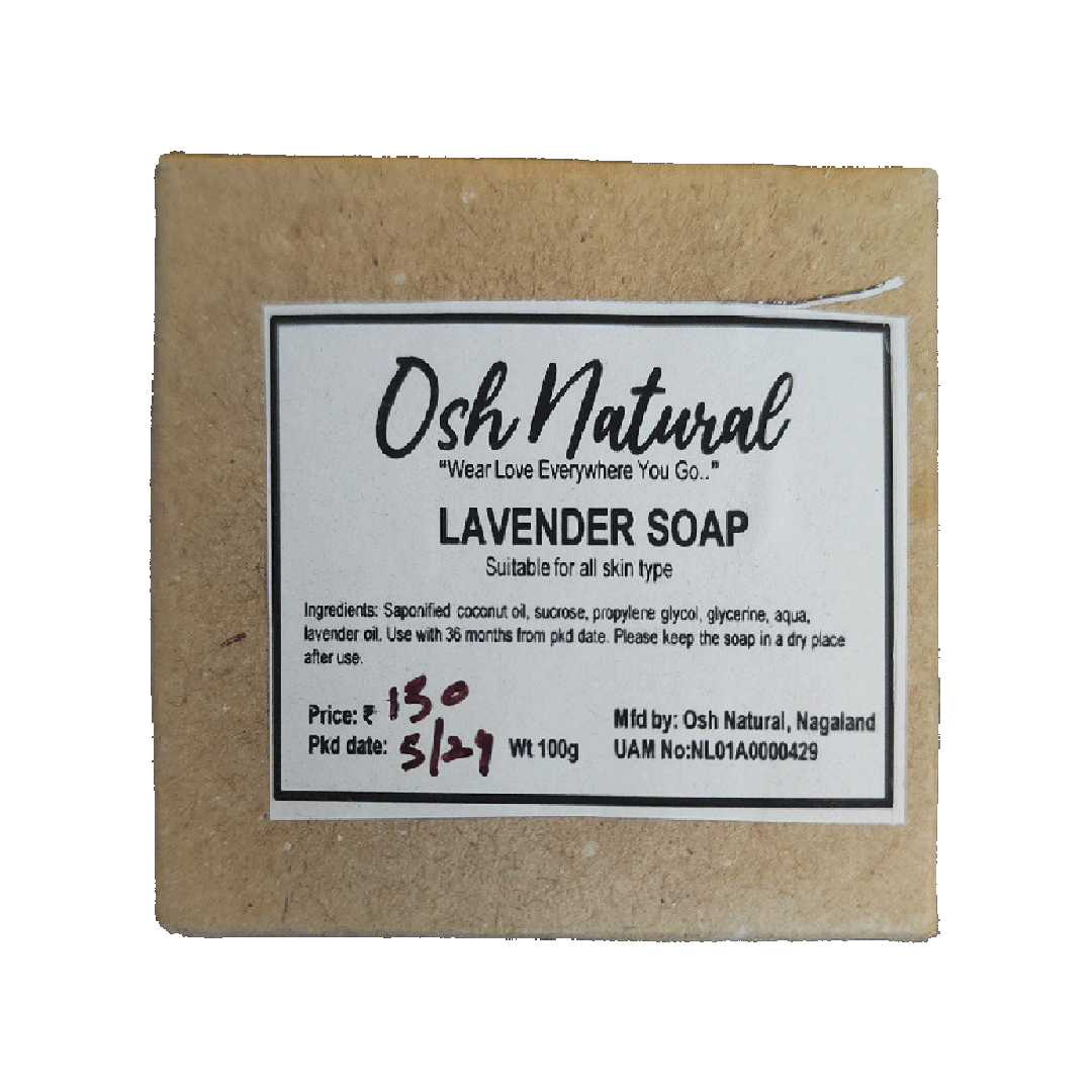 Osh Natural Lavender Soap - Made In Nagaland